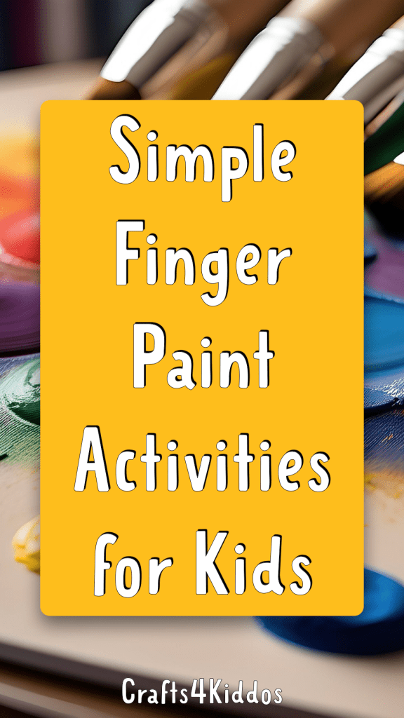 Finger paint crafts for kids spark creativity with colors