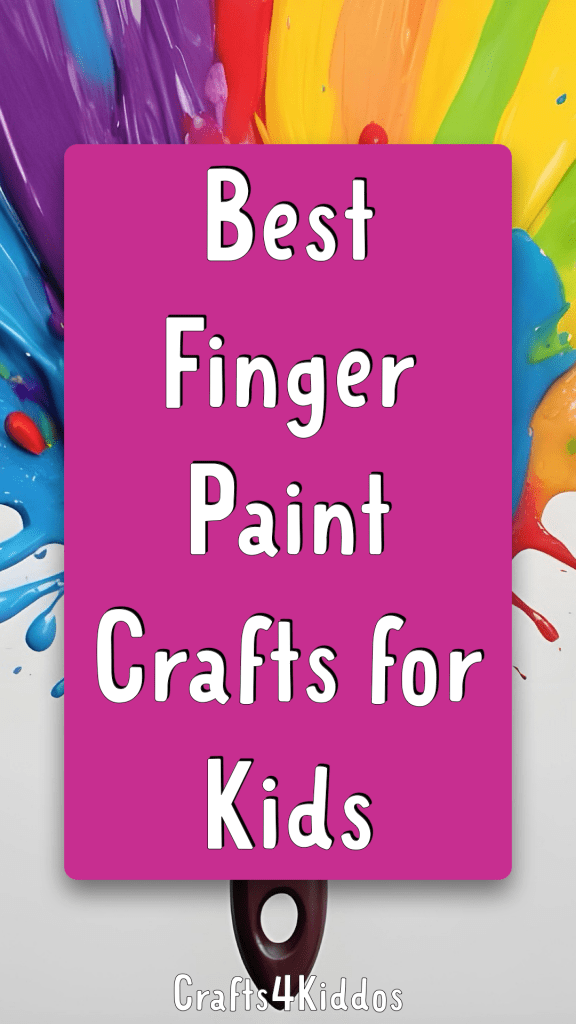 Finger paint crafts for kids spark creativity with colors